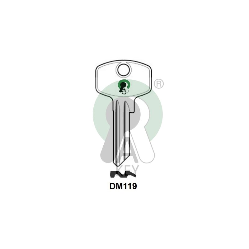 DM119 DOM-21D 1658 DO220 DMRN - Zylinderschlüssel